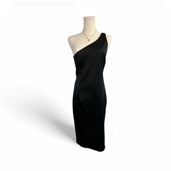 Laundry By Shelli Segal | Dresses | 9s One Shoulder Black Cocktail ...